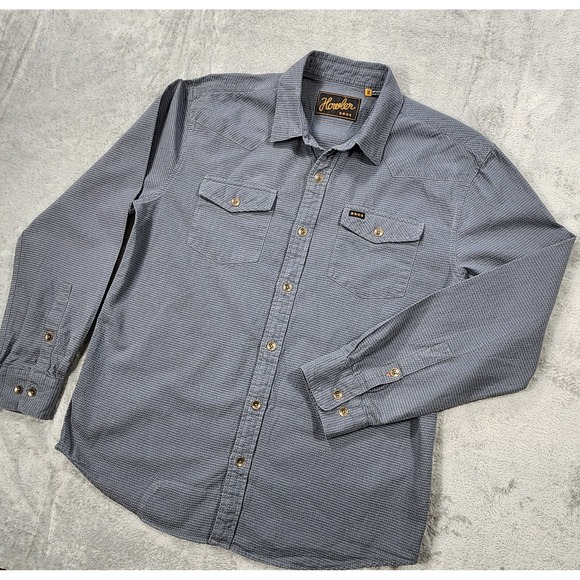 Howler Brothers | Shirts | Howler Bros Shirt Mens Medium Sheridan Blue ...